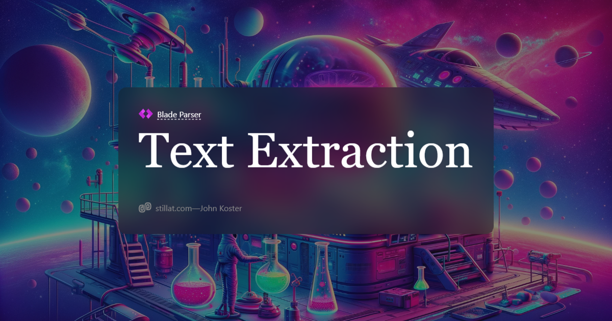 Text Extraction | Blade Parser | Stillat